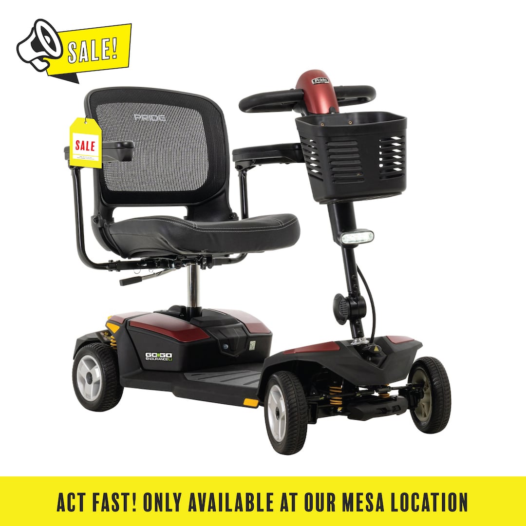 Pride Go-Go Endurance Li 4-Wheel, Garnet Red - Mesa Location - Copper Star Home Medical